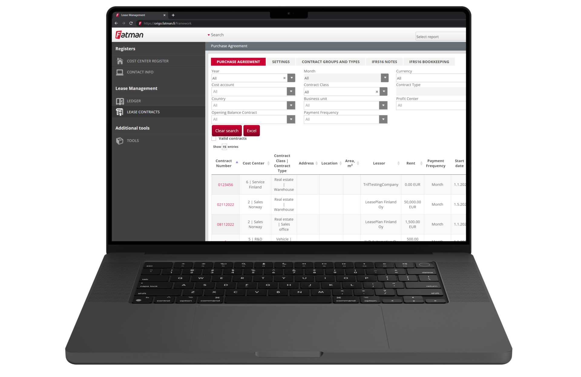 IFRS 16 Lease Management Application IFRS 16 Lease Management Application